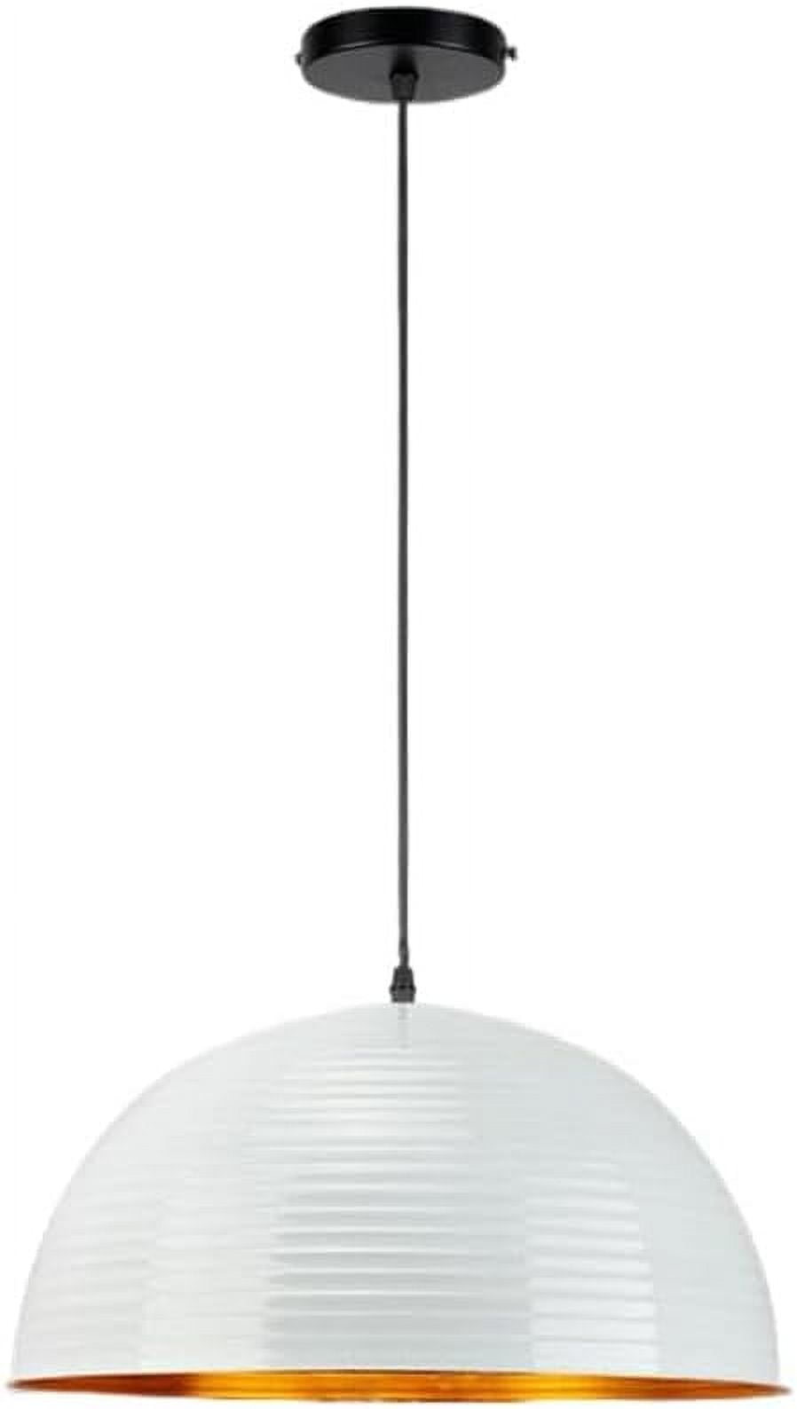 Simple Semicircle Metal Pendant Lamp for Dining Room, Retro Industrial ...