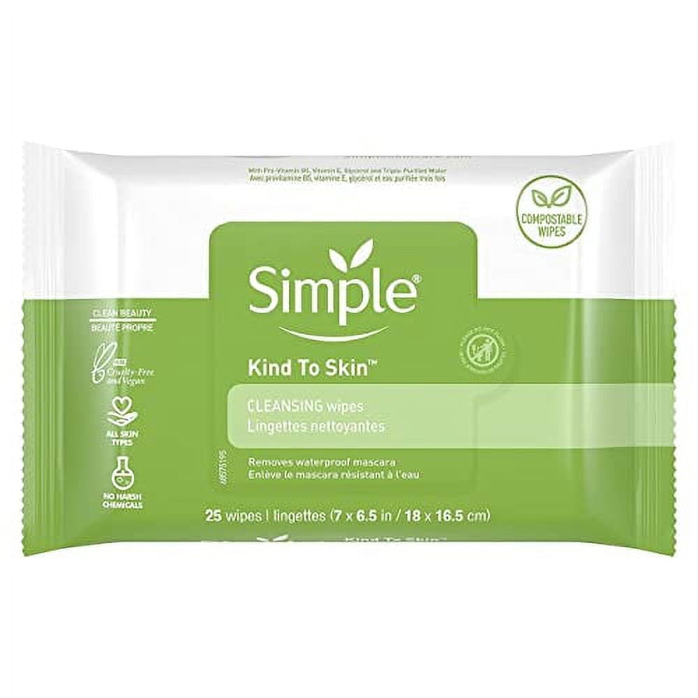 Simple Sensitive Skin Experts Kind To Skin Cleansing Facial Wipes ...