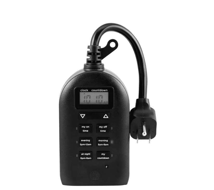 Simple Set Plug-In Dual Digital Indoor,Outdoor Timer with 2 Grounded ...