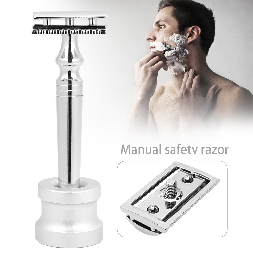 Simple Shaver Double Edge Trimmer Safety Shaving Beard Razor Set (04# ...