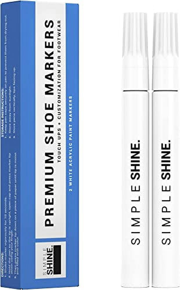 Simple Shine -Premium Shoe Markers for Sneakers (2 Pack).Midsole Pen ...