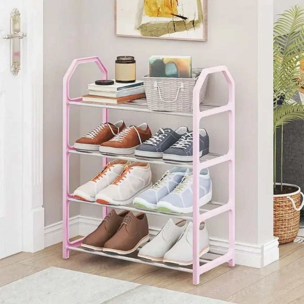 Simple Shoe Rack Stainless Steel Elevated Design Shoe Rack Trapezoidal ...