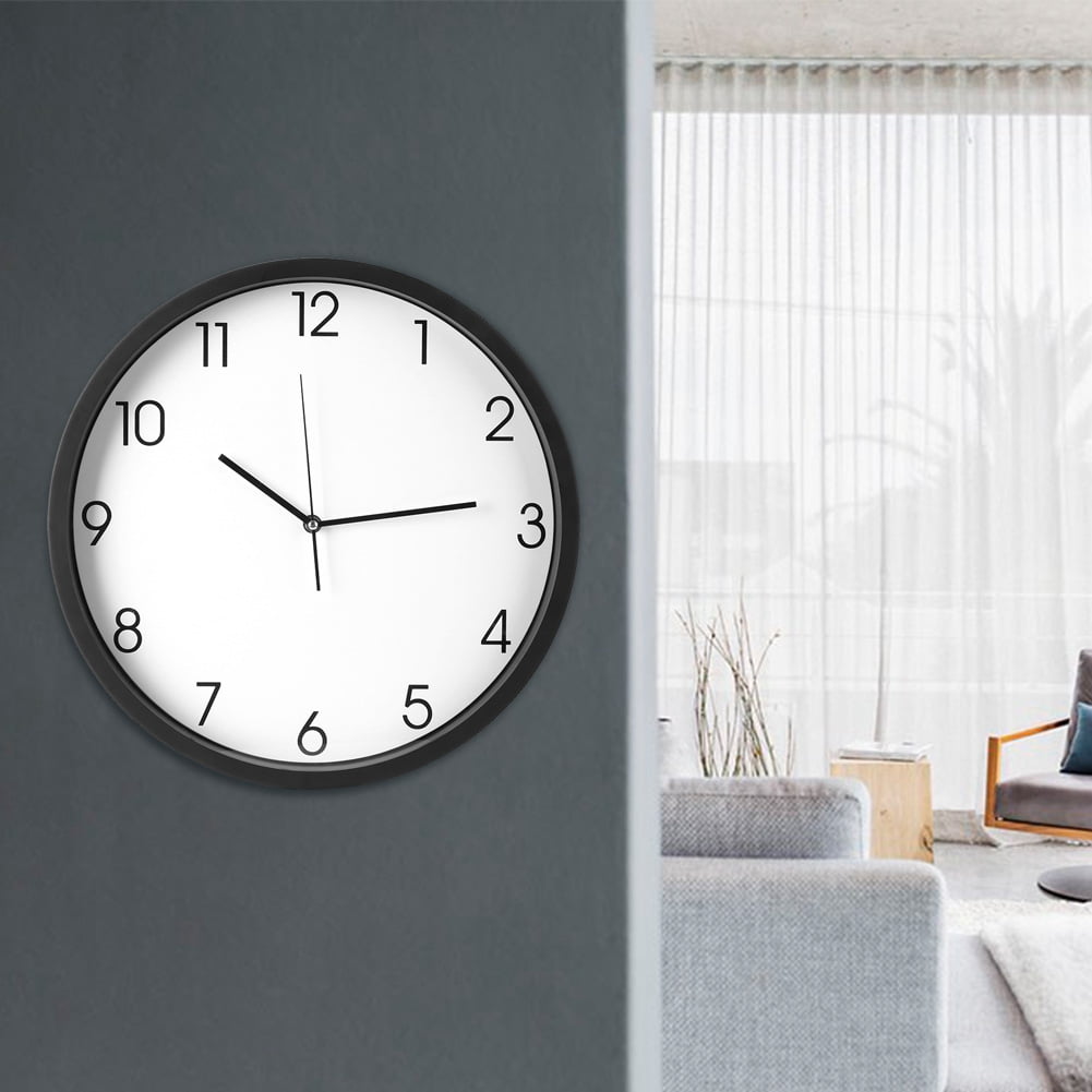 Simple Silent Hanging Clock Quartz Wall Big Watch Home Office Bedroom ...