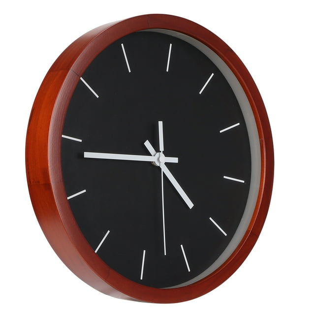 Simple Silent Solid Wood Wall Big Watch Hanging Clock Home Office ...