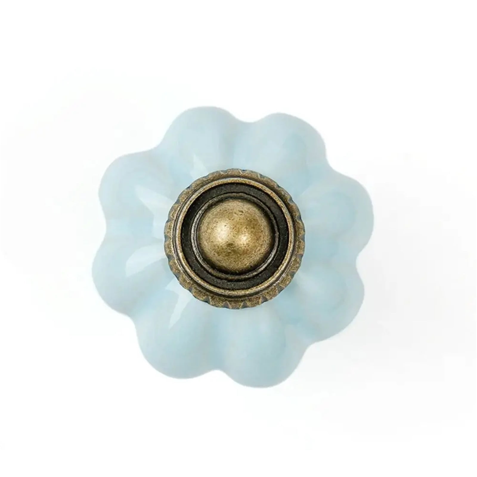 Simple Single Hole Ceramic Pumpkin Handle Round Vintage Door Pull ...