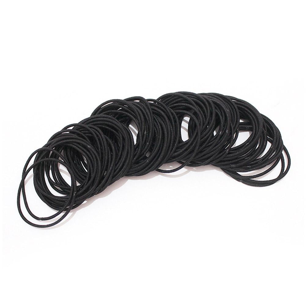 Simple Small Circle Hair Rope Young Girl High Elastic Headdres# Leather ...
