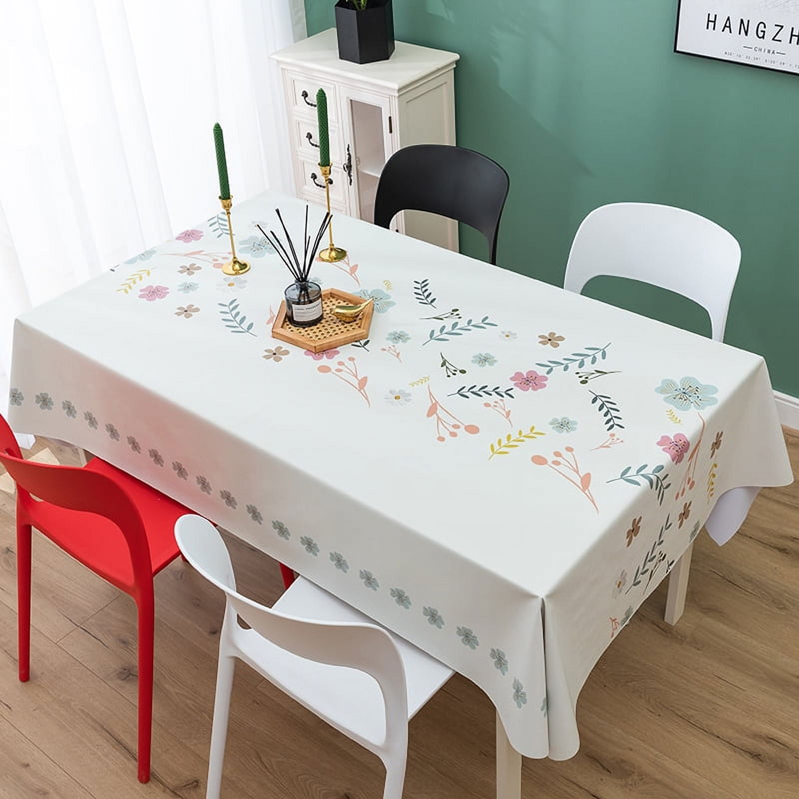 Simple Small Fresh Printing Home Rectangular Tablecloths for Table ...