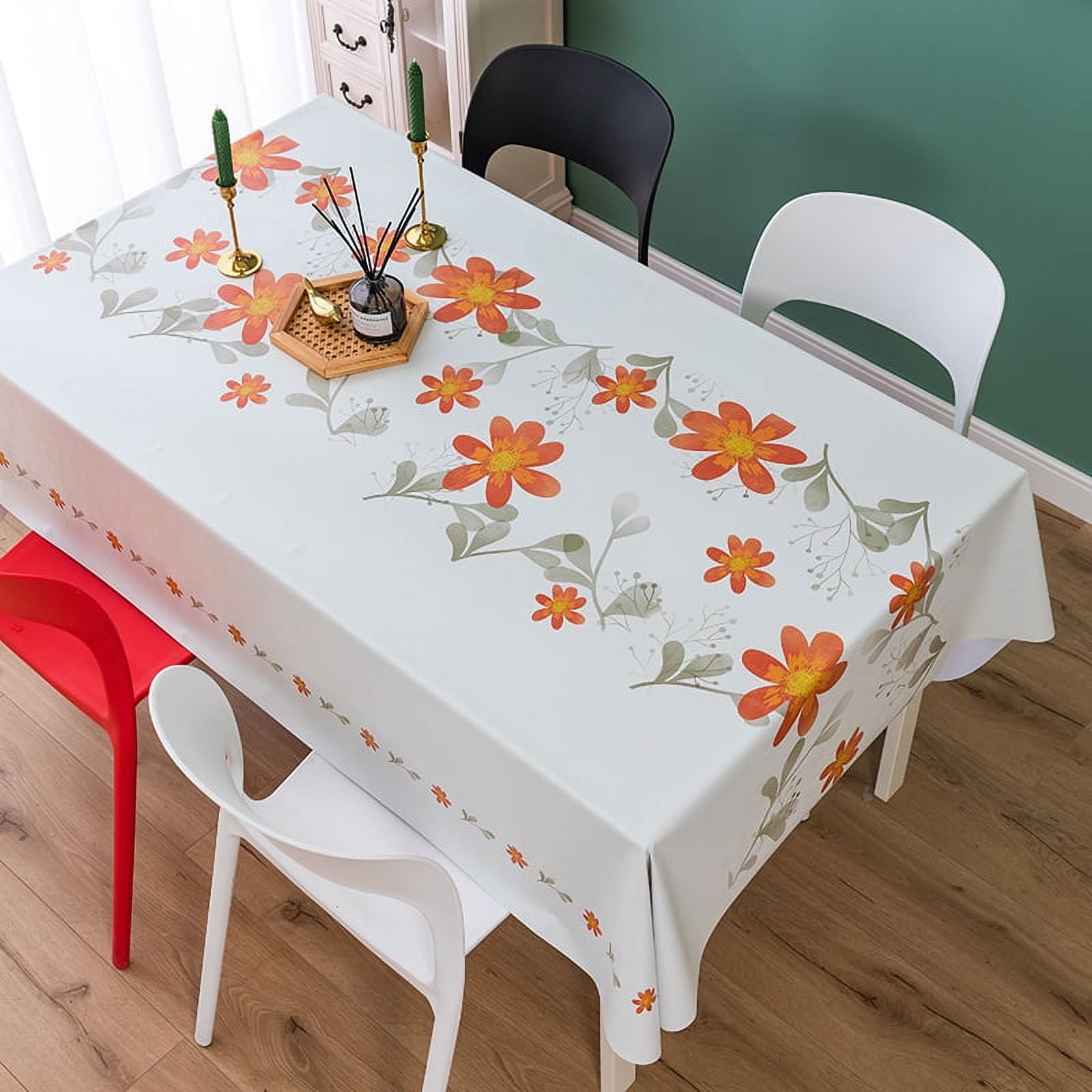 Simple Small Fresh Printing Home Rectangular Tablecloths for Table ...
