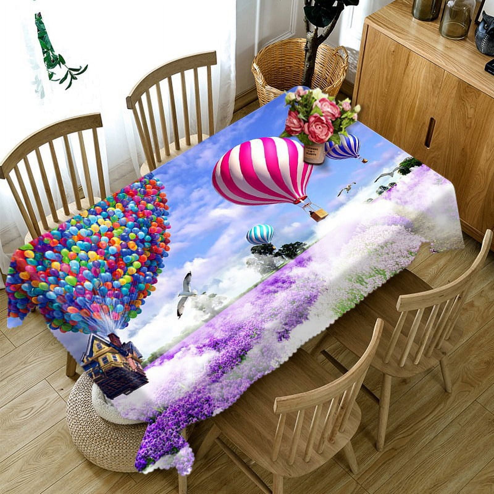 Simple Small Fresh Purple Lavender Flower Sea Rectangular Tablecloth ...