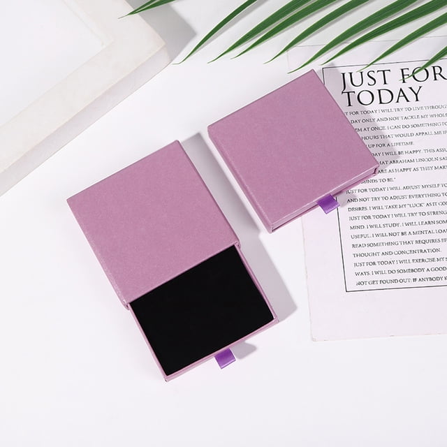 Simple Solid Color Thick Paper Drawer Jewelry Packaging Box Greeting ...