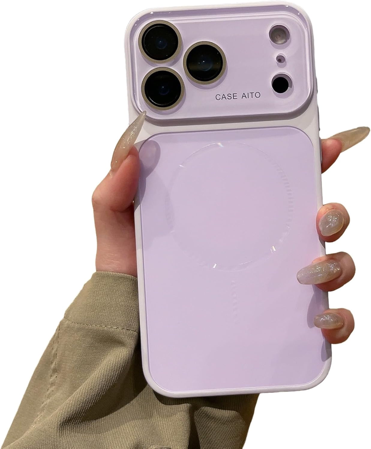 Simple Solid Matte Color Camera Protect Magnetic Phone Case for iPhone ...
