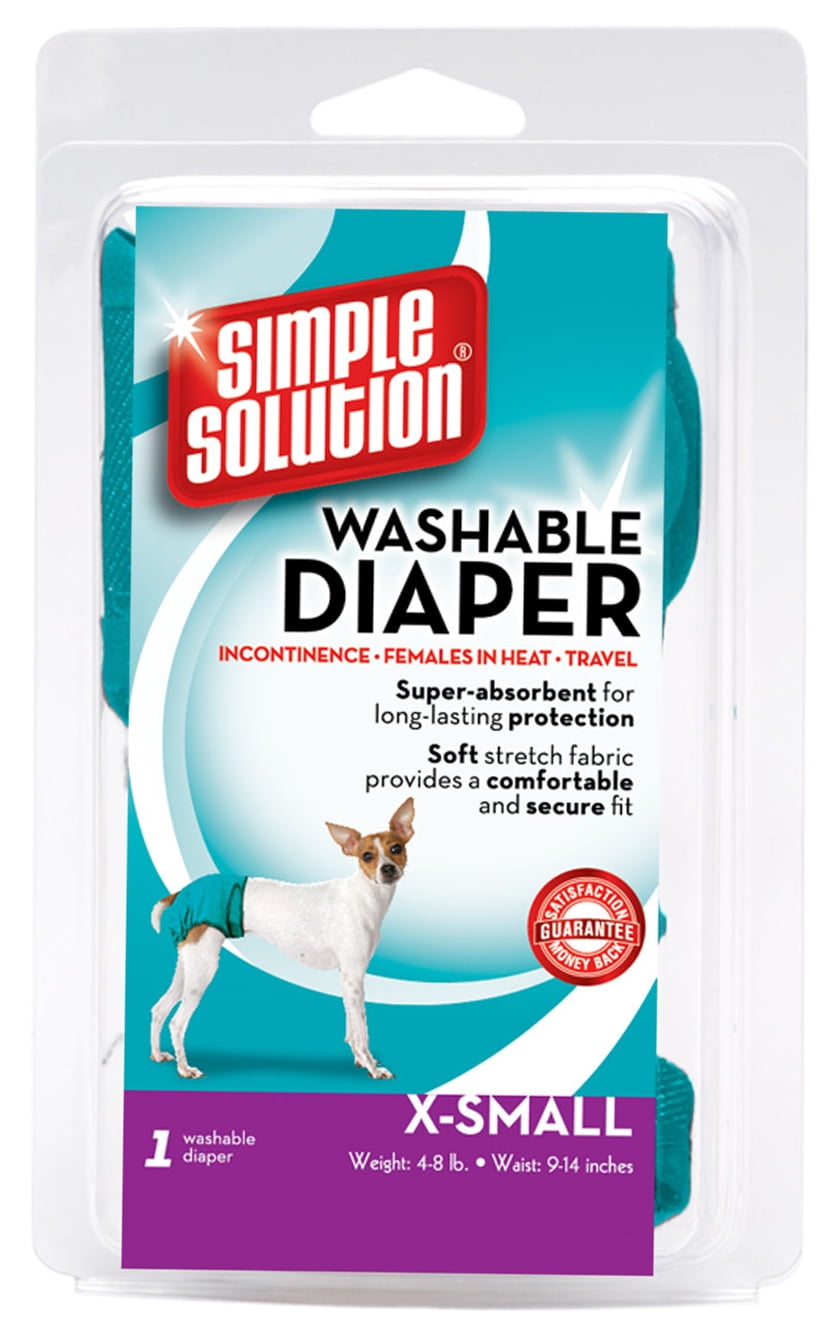 Simple Solution Washable Extra Small Female Dog Diaper - 1 Pack ...