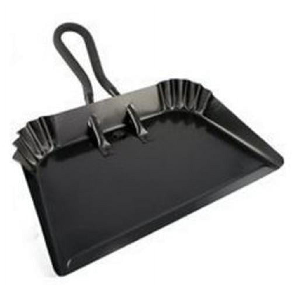 Simple Spaces DL-5004 Dustpan, 13-1/2 in L, 12 in W, Steel, Black ...