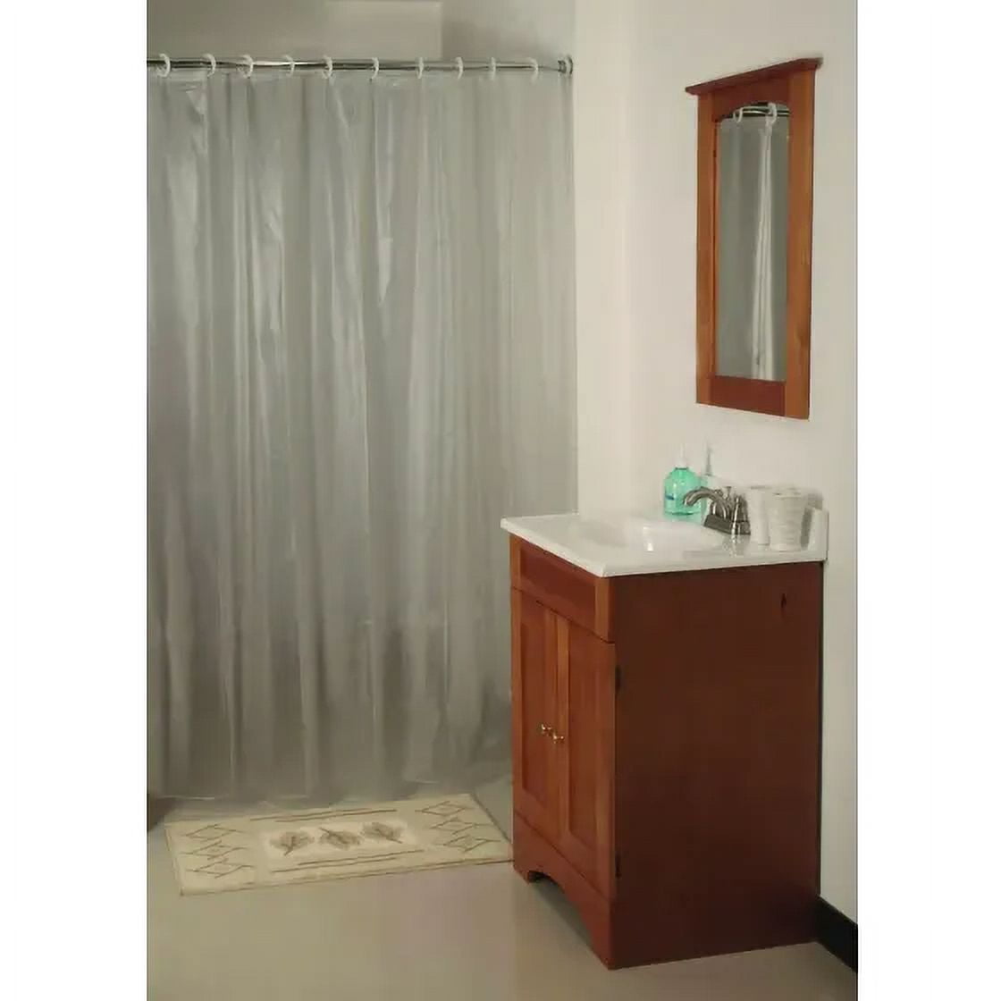 Simple Spaces SD-MCP01-F3L Shower Curtain, Vinyl, Frosted, Frosted ...