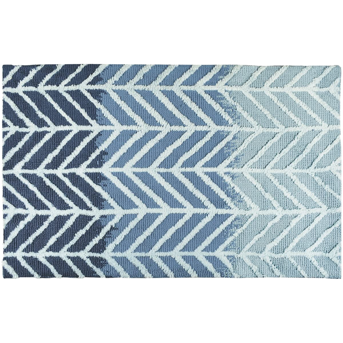 Simple Spaces Straight and Arrows Blue Indoor Rug (21" x 33") - Walmart.com