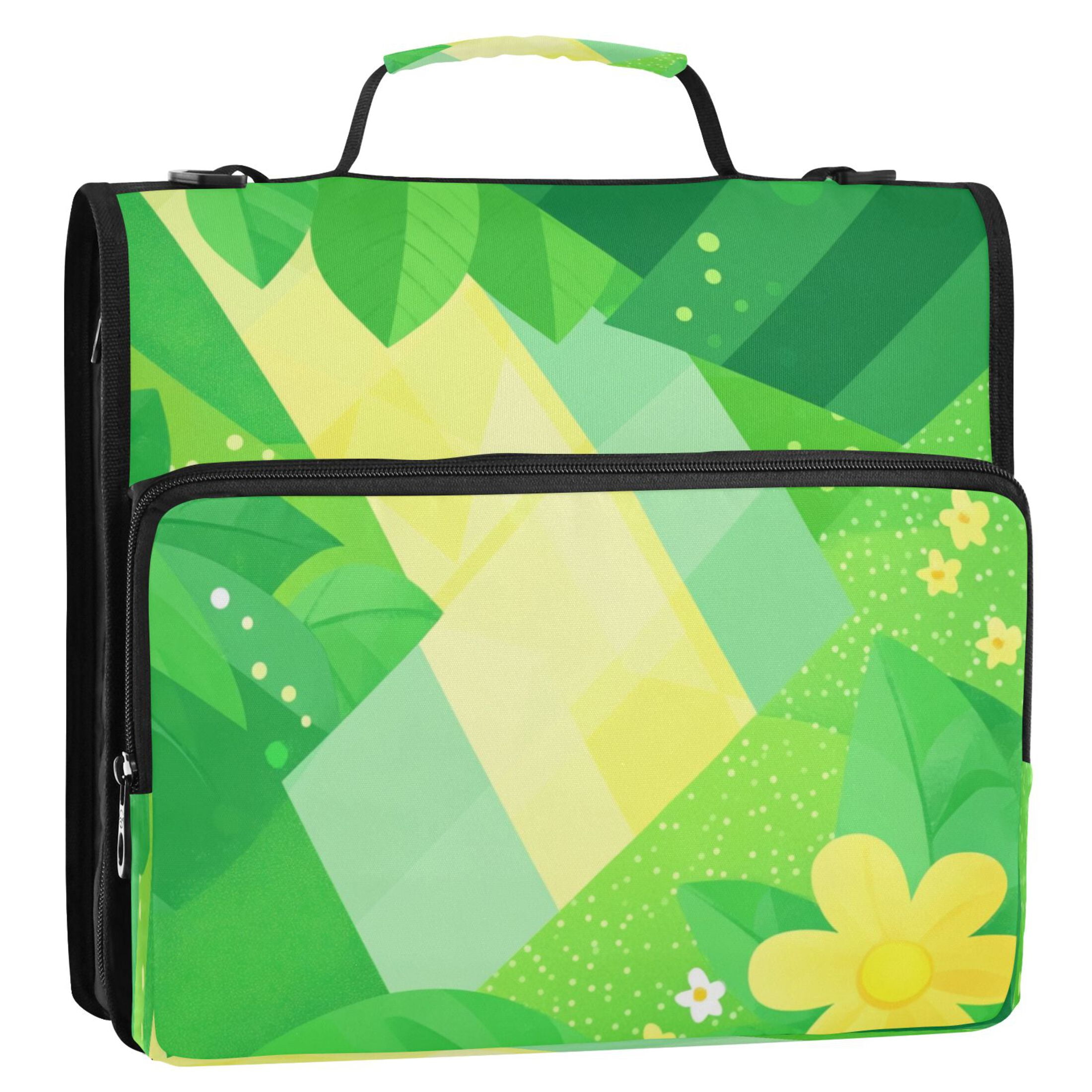 Simple Spring Pathway Stripes Lines Zipper Binder Bag 3 Ring Binder Bag ...