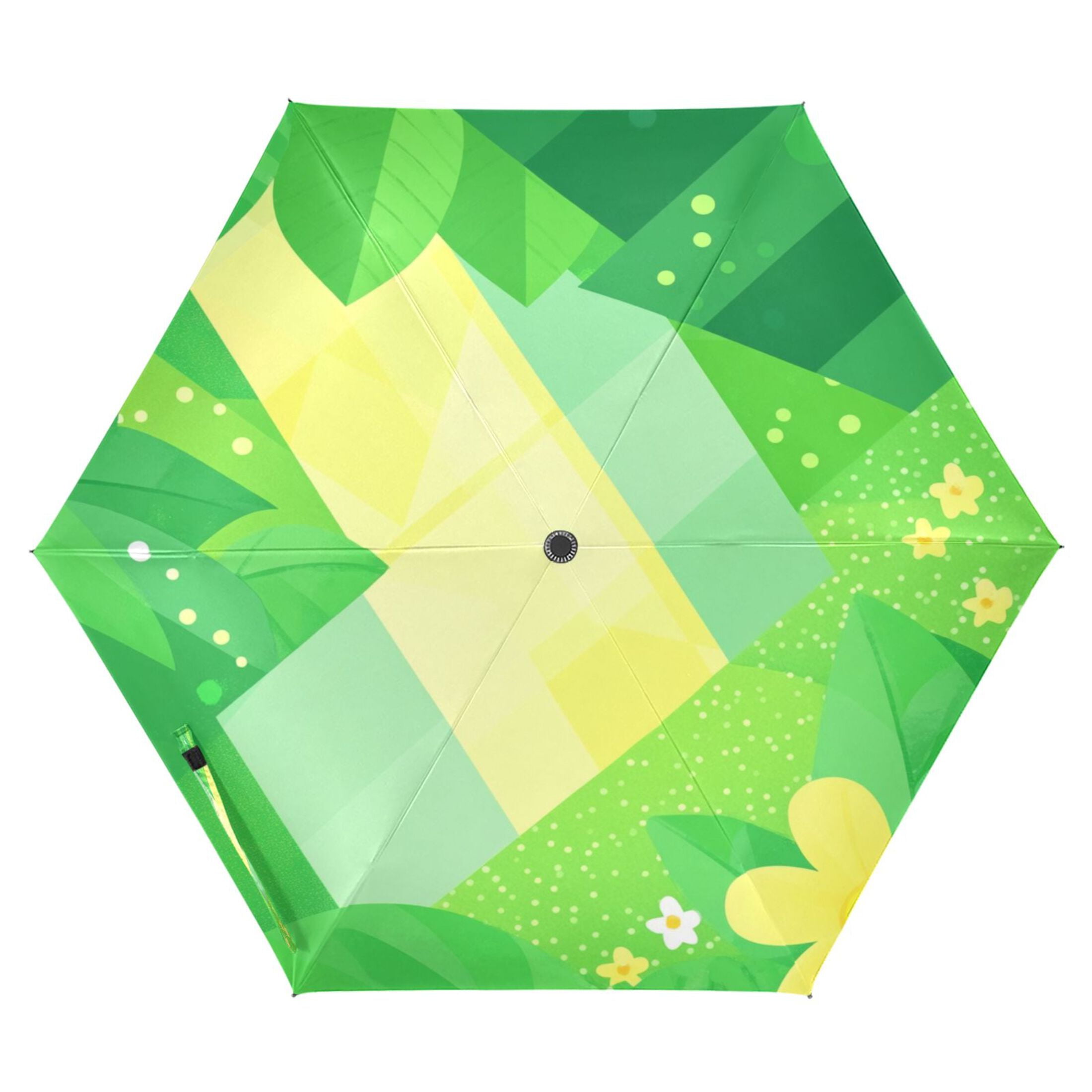 Simple Spring Pathway Folding Umbrella UV50+ Waterproof Sun Protection ...