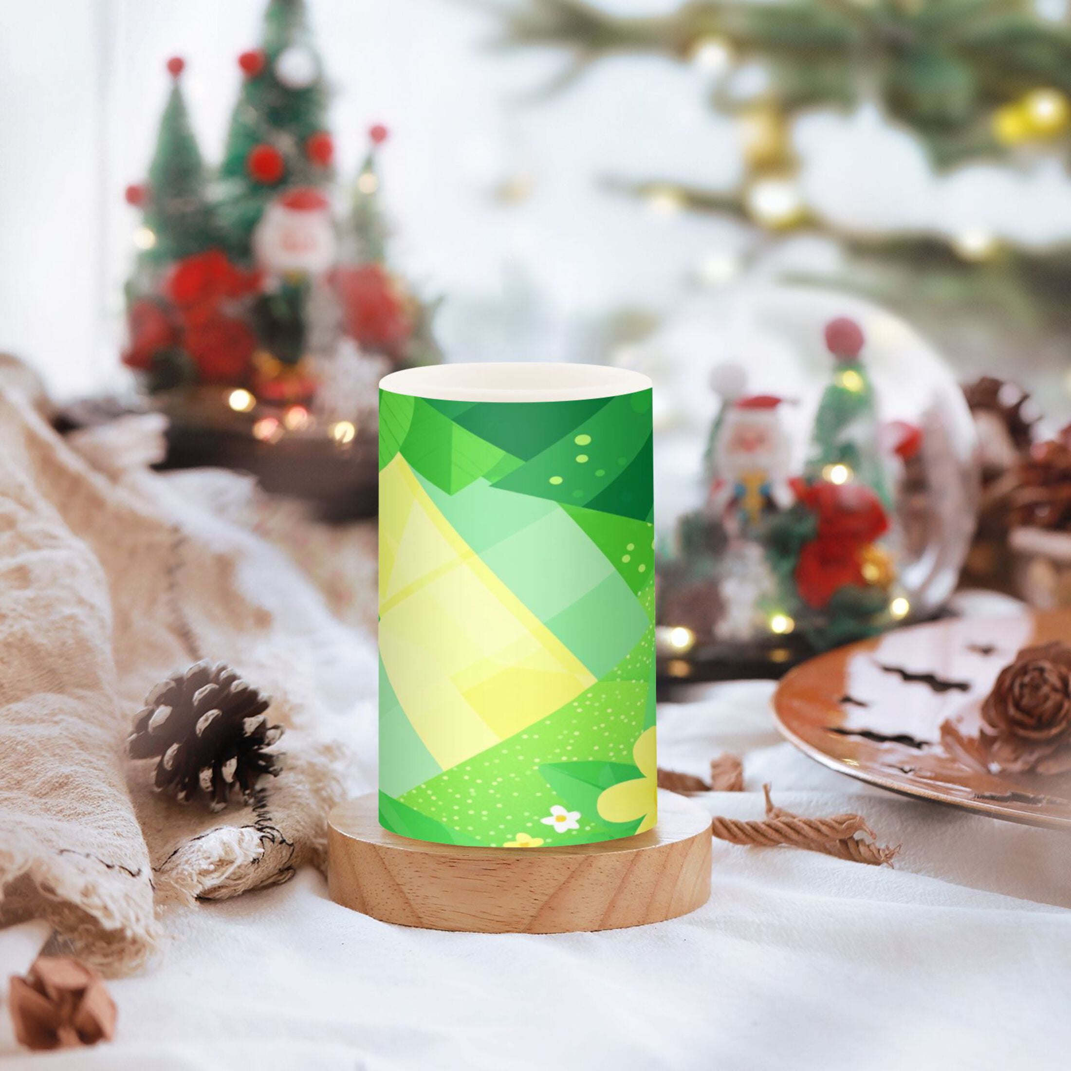 Simple Spring Pathway Set of 2 Flameless LED Candles Remote and Timer ...