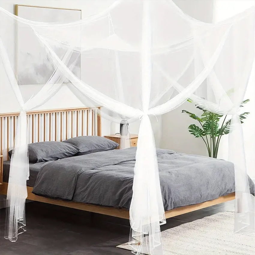 Simple Square Top Mosquito Net, Large Four-Door Mosquito Net, Extra ...