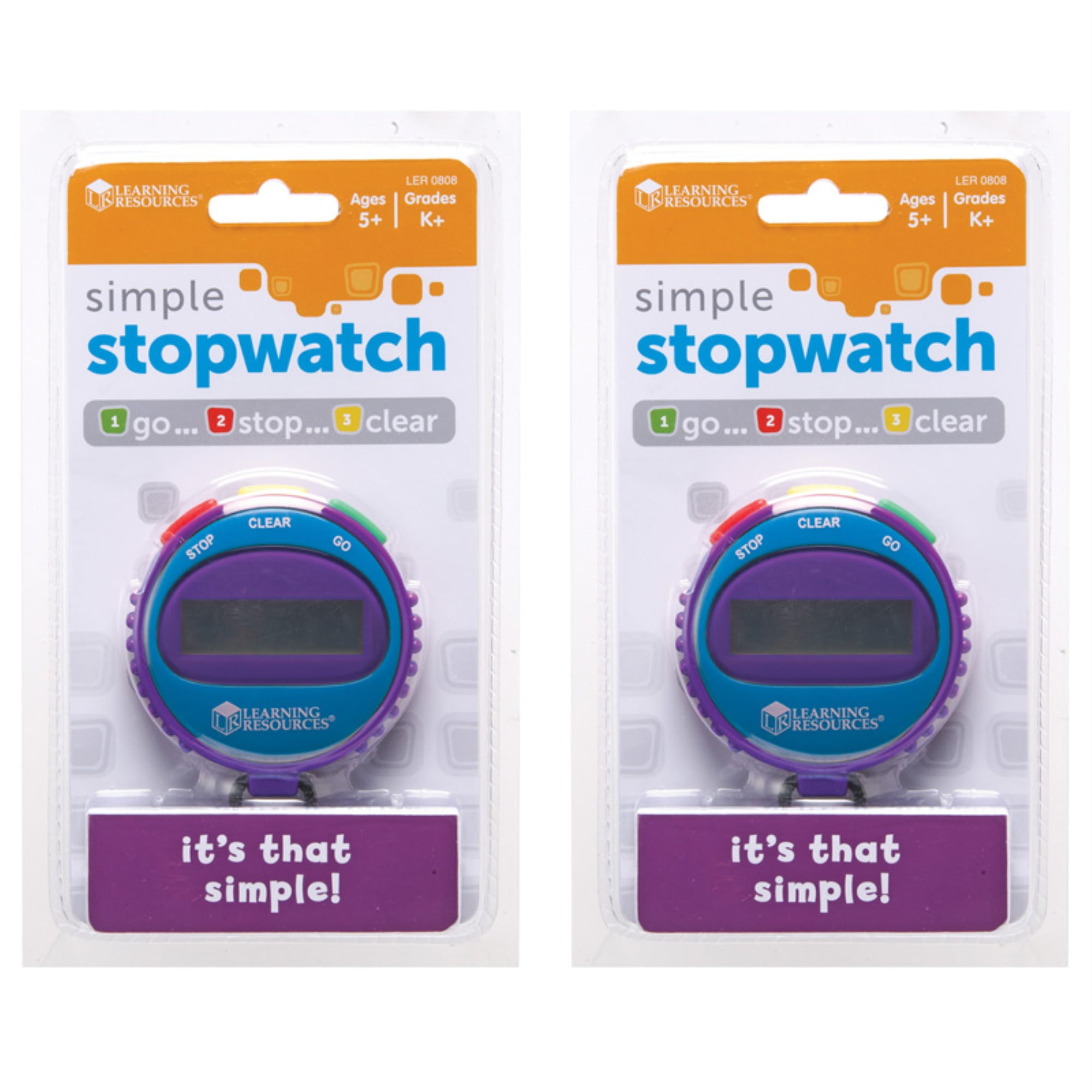 Simple Stopwatch, Pack of 2 - Walmart.com