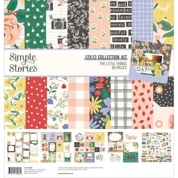 Simple Stories Collection Kit 12"X12"-The Little Things - Walmart.com