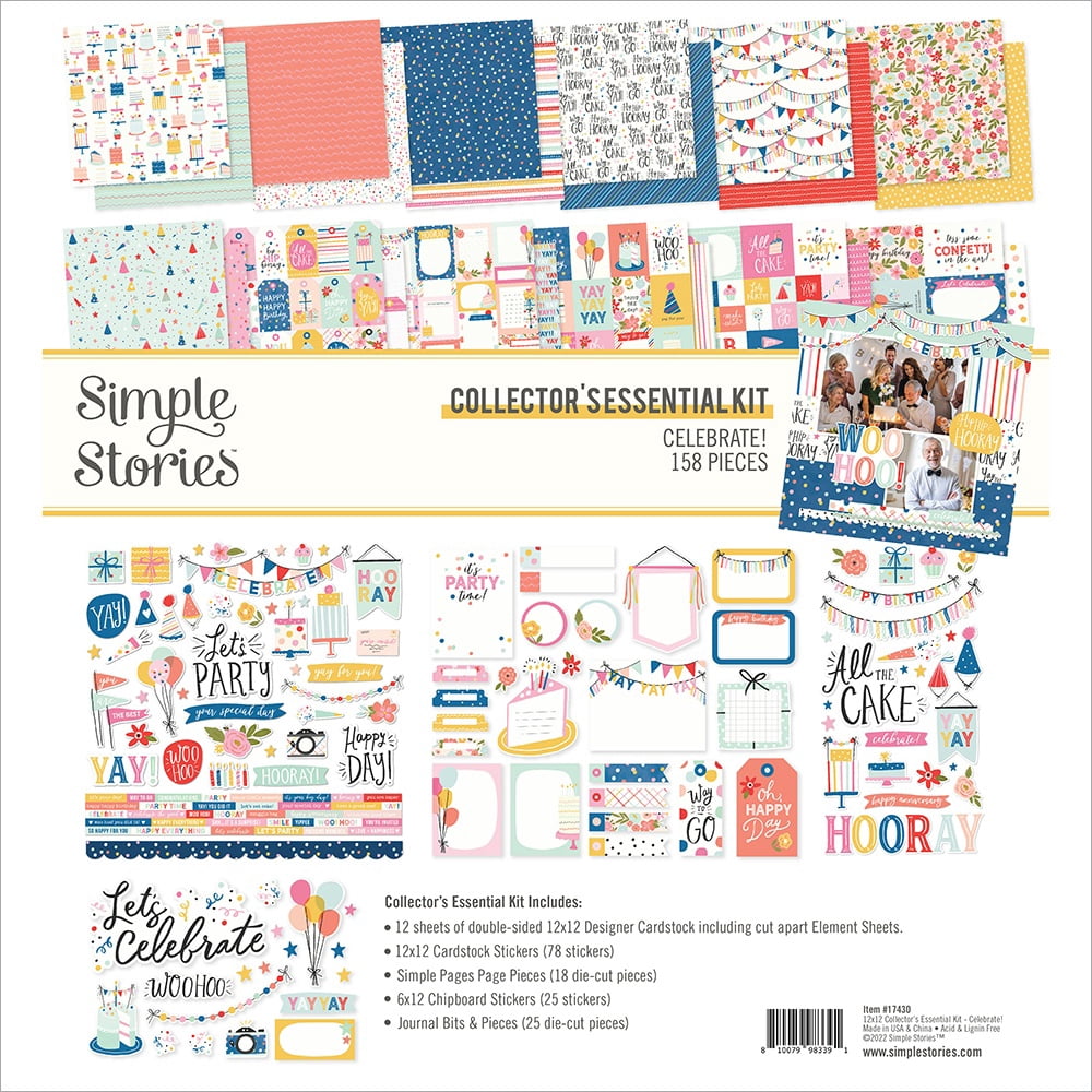 Simple Stories Collector's Essential Kit 12"X12"-Celebrate! - Walmart.com