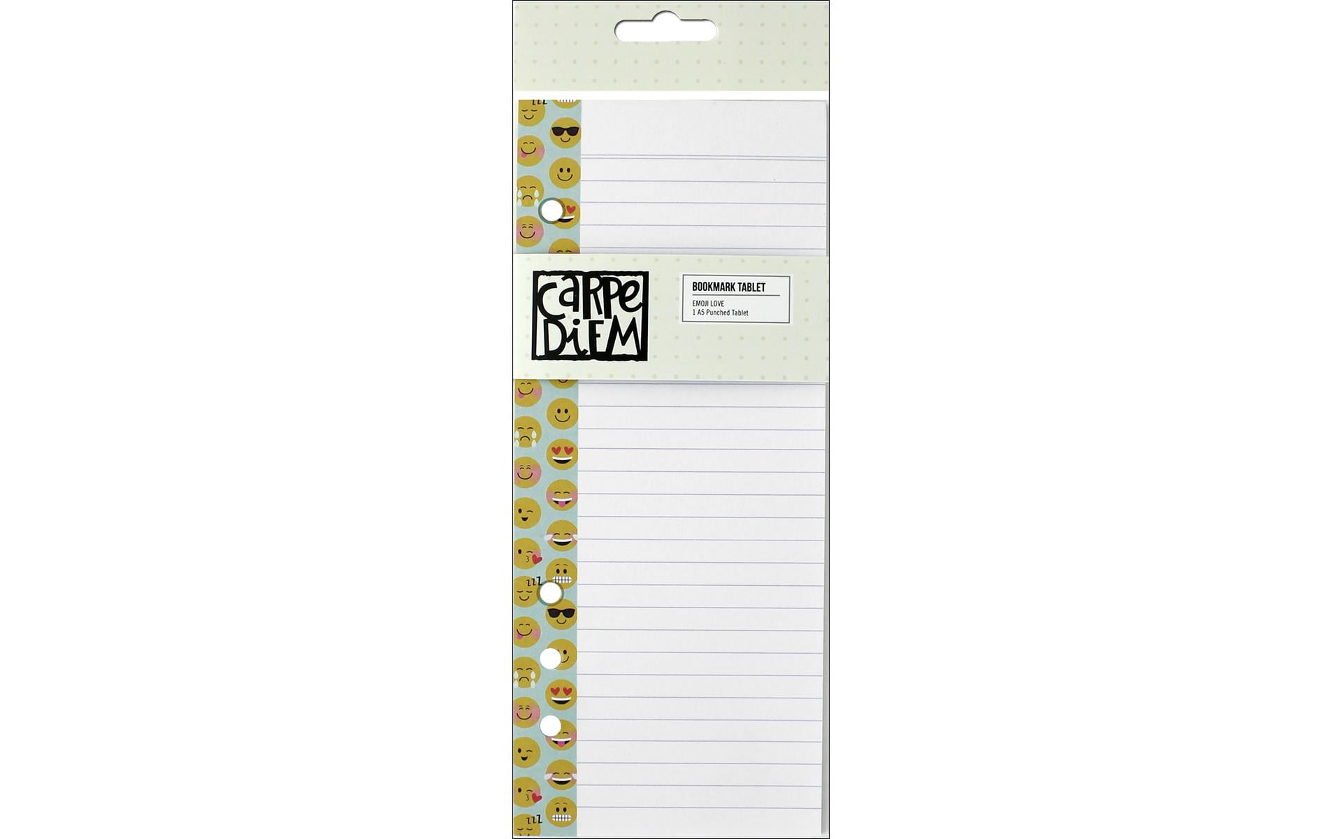 Simple Stories EMO8027 Emoji Love Bookmark A5 Punched Tablet - 24 ...