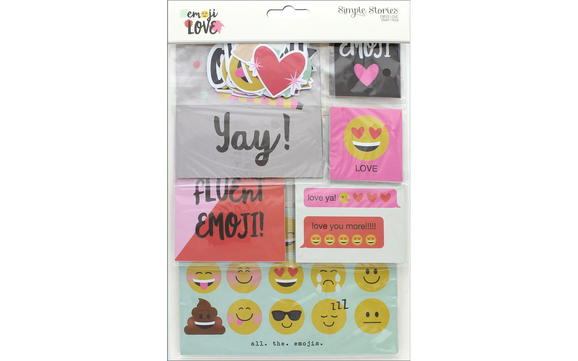 Simple Stories Emoji Love Snap Pack - Walmart.com