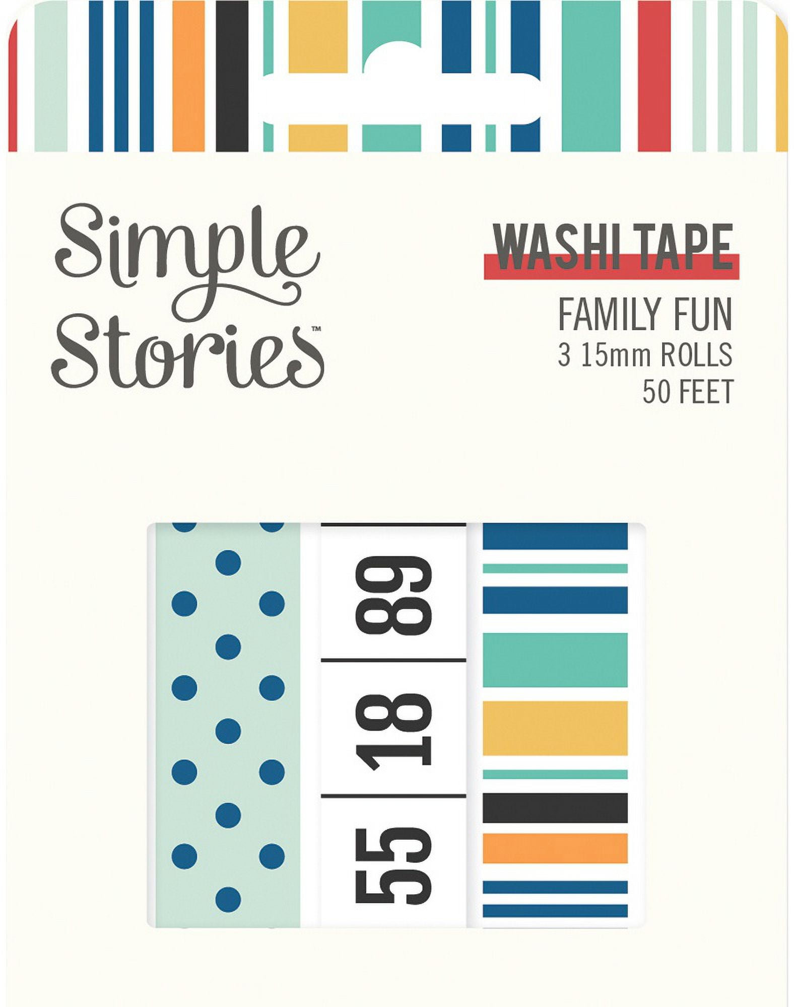 Simple Stories Family Fun Washi Tape 3/Pkg- - Walmart.com
