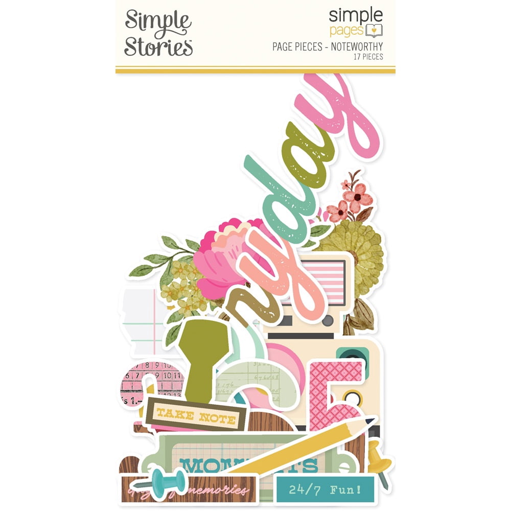 Simple Stories Simple Pages Page Pieces-17/Pkg - Walmart.com