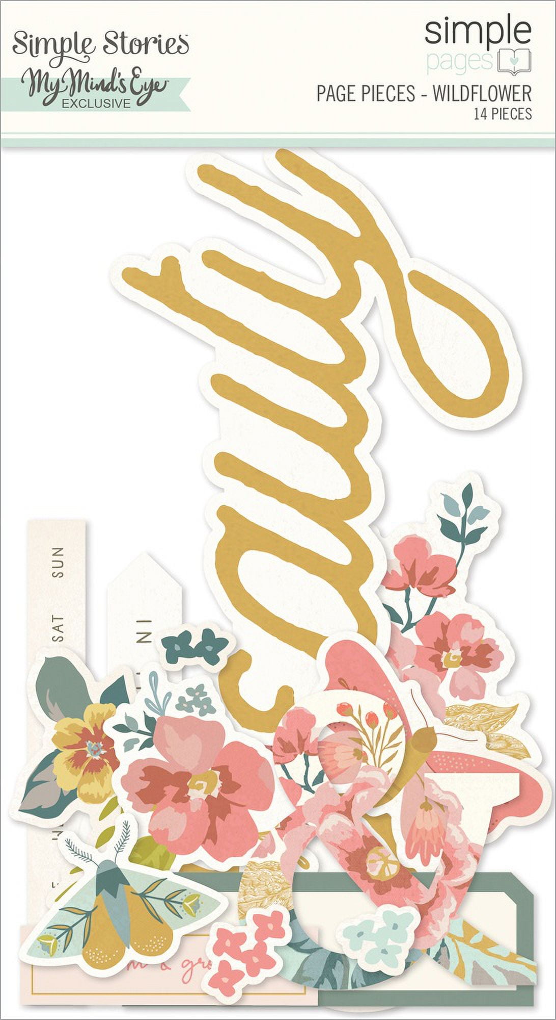 Simple Stories Simple Pages Page Pieces-Wildflower - Walmart.com