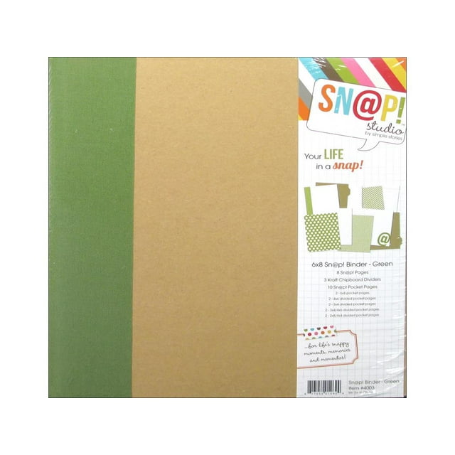 Simple Stories Snap Binder 6x8 Green - Walmart.com
