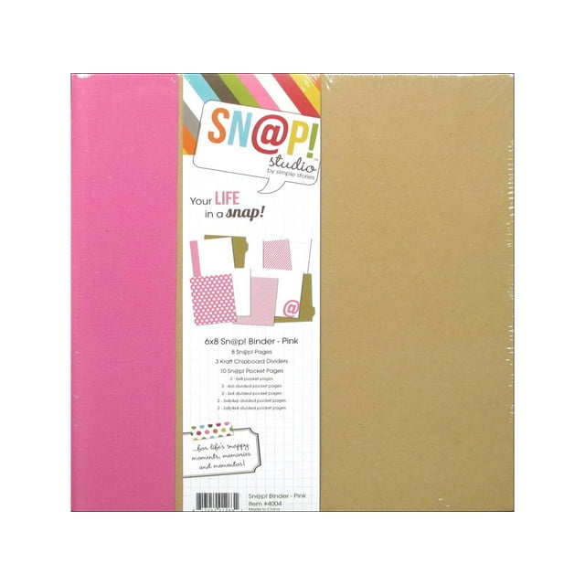 Simple Stories Snap Binder 6x8 Pink - Walmart.com