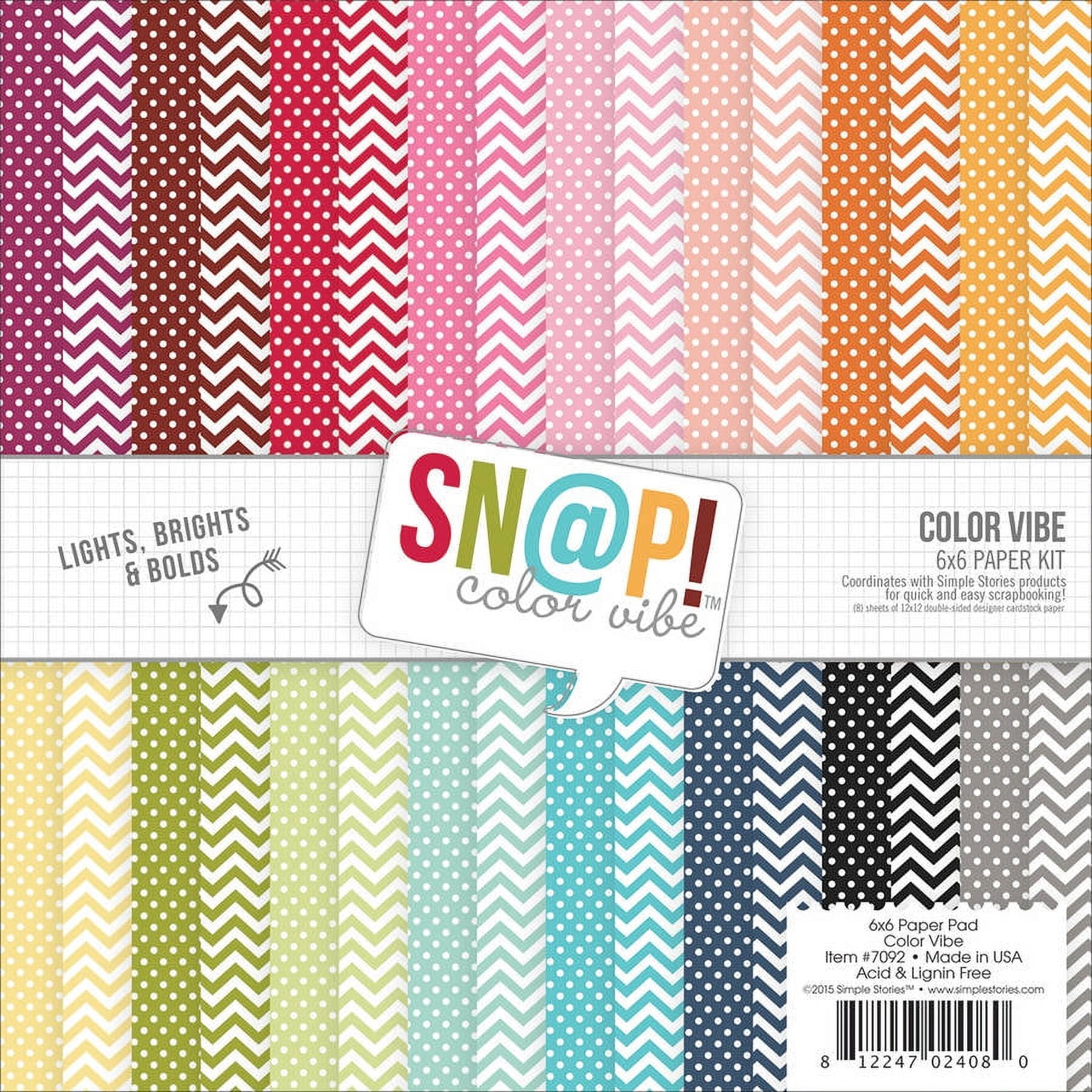 Simple Stories Snap Color Vibe II Paper Pad (24 Pack) - Walmart.com