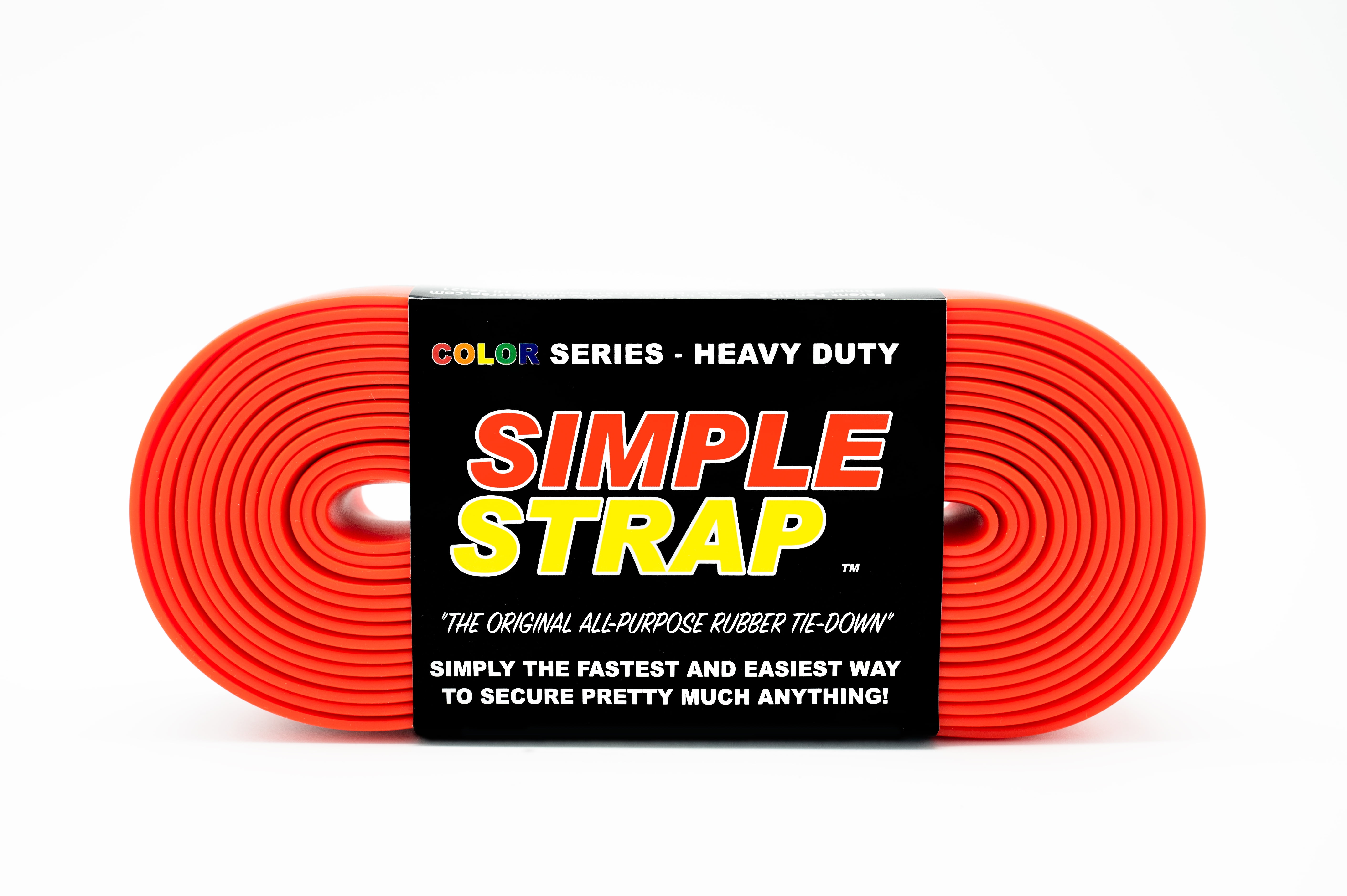Simple Strap CS-SS2-RED 20' X 3mm X 40mm Red Heavy Duty Rubber Tie Down ...