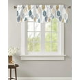 Simple Strokes Of Leaves Window Valance Curtain Kitchen Cafe Short ...