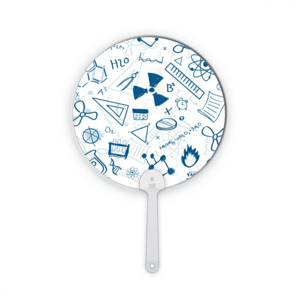 Simple Strokes Style Physical Chestry Symbol Plastic Round Handheld Fan ...