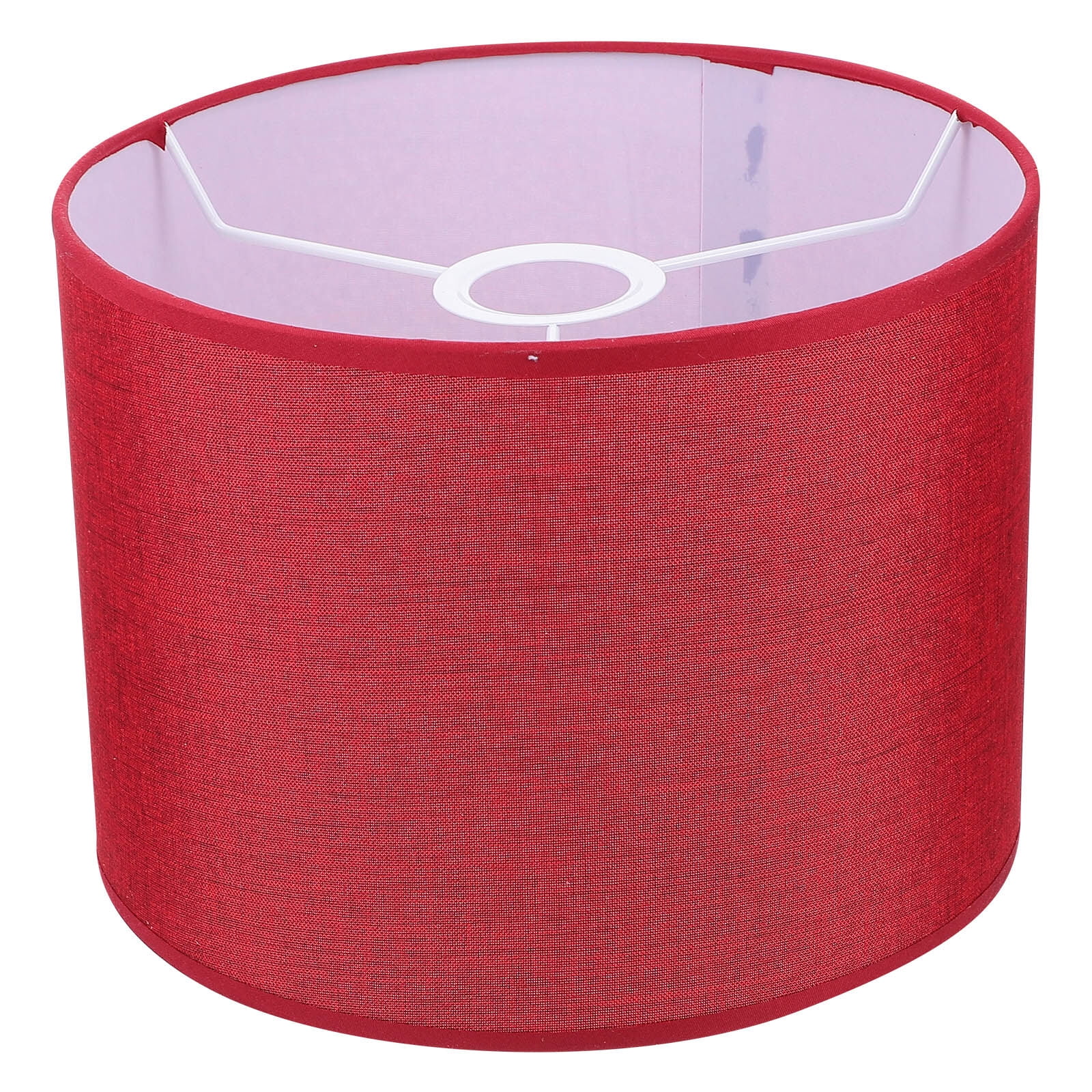 FONDOTIN Stable Structure White Circular Cloth Lampshade for Cozy Light ...