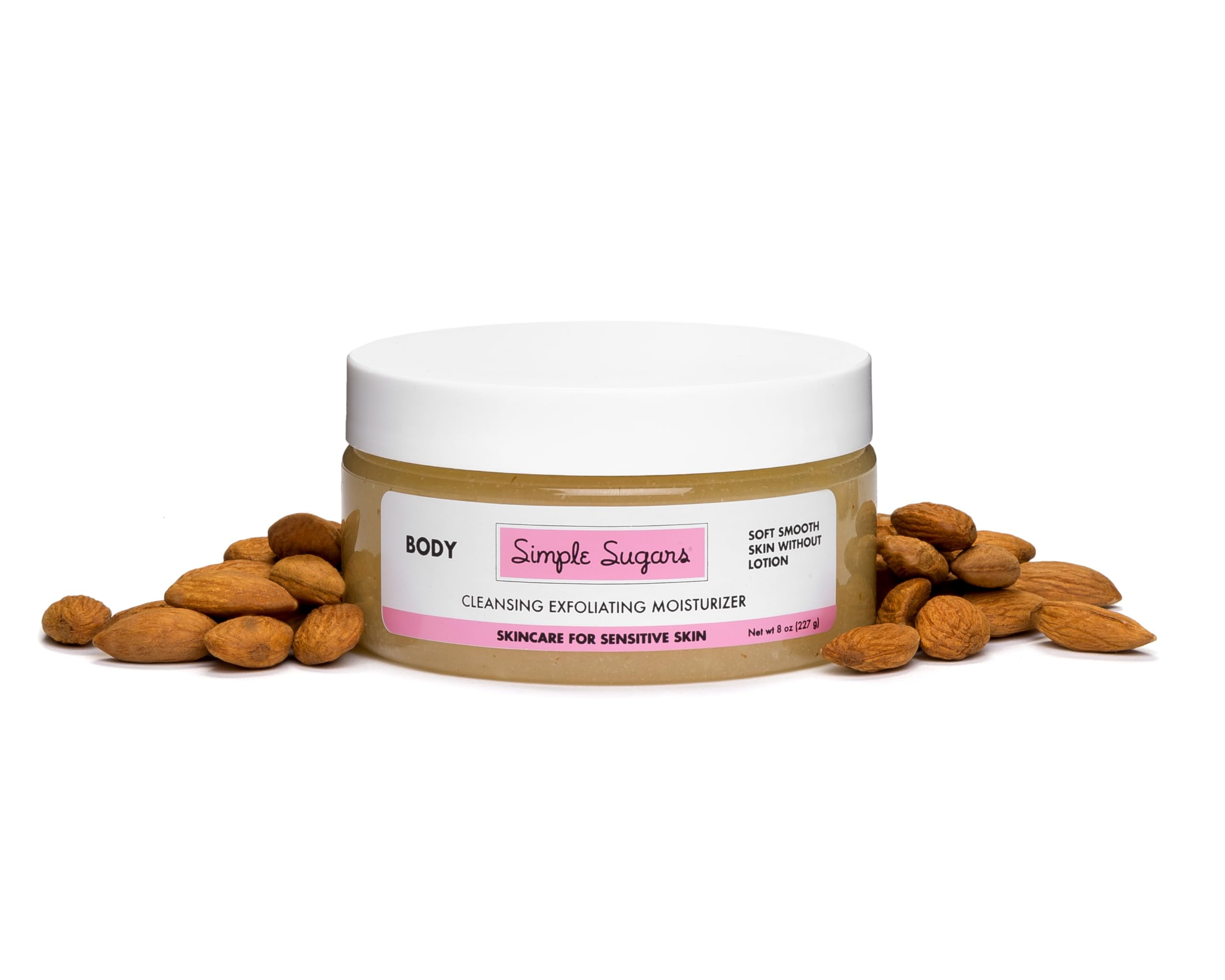 Simple Sugars Almond Body SAF21 with Emu Oil Cleansing Exfoliating Moisturizer - Formulated for ...