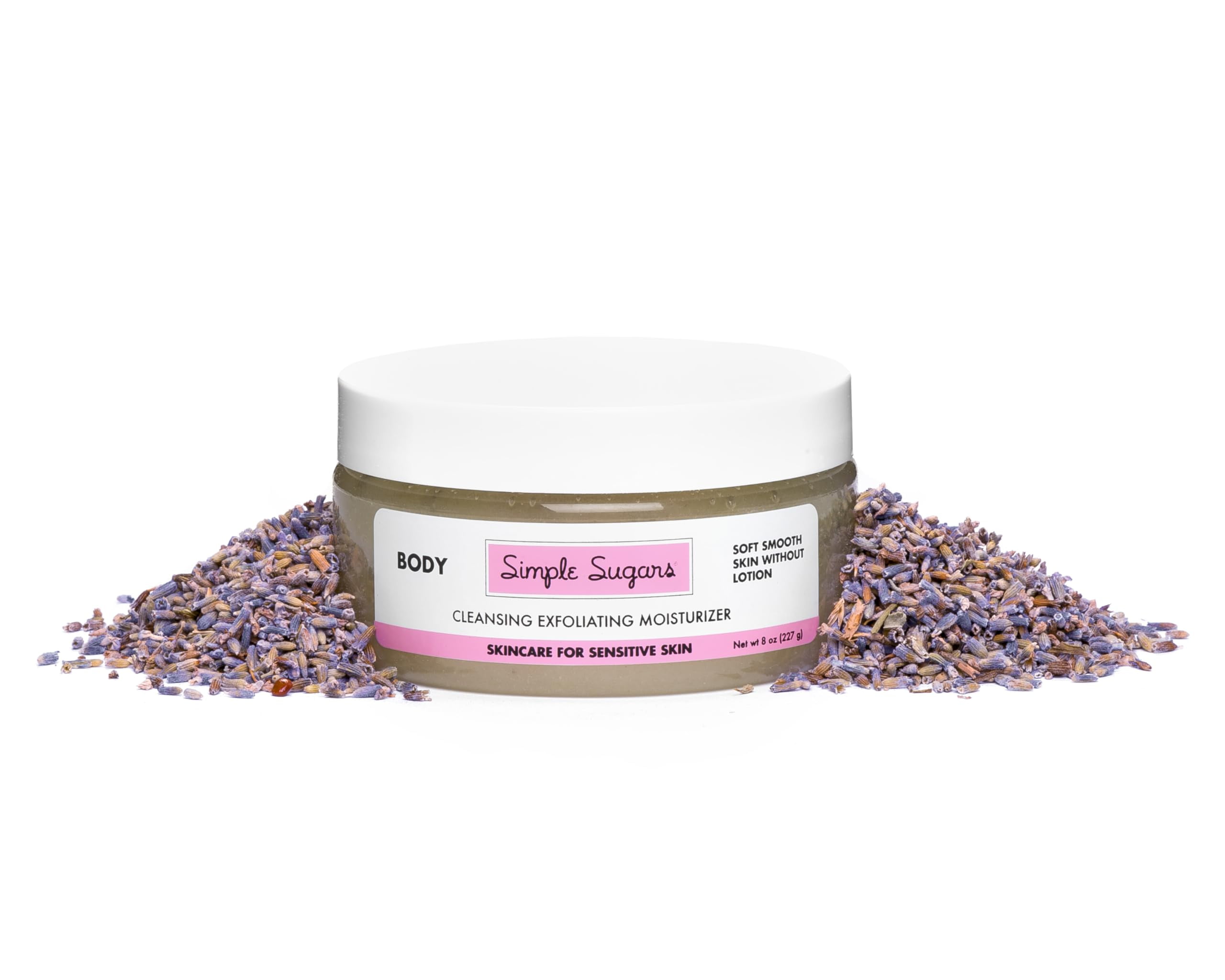 Simple Sugars Lavender Body TSF6 with Emu Oil Cleansing Exfoliating Moisturizer - Formulated for ...