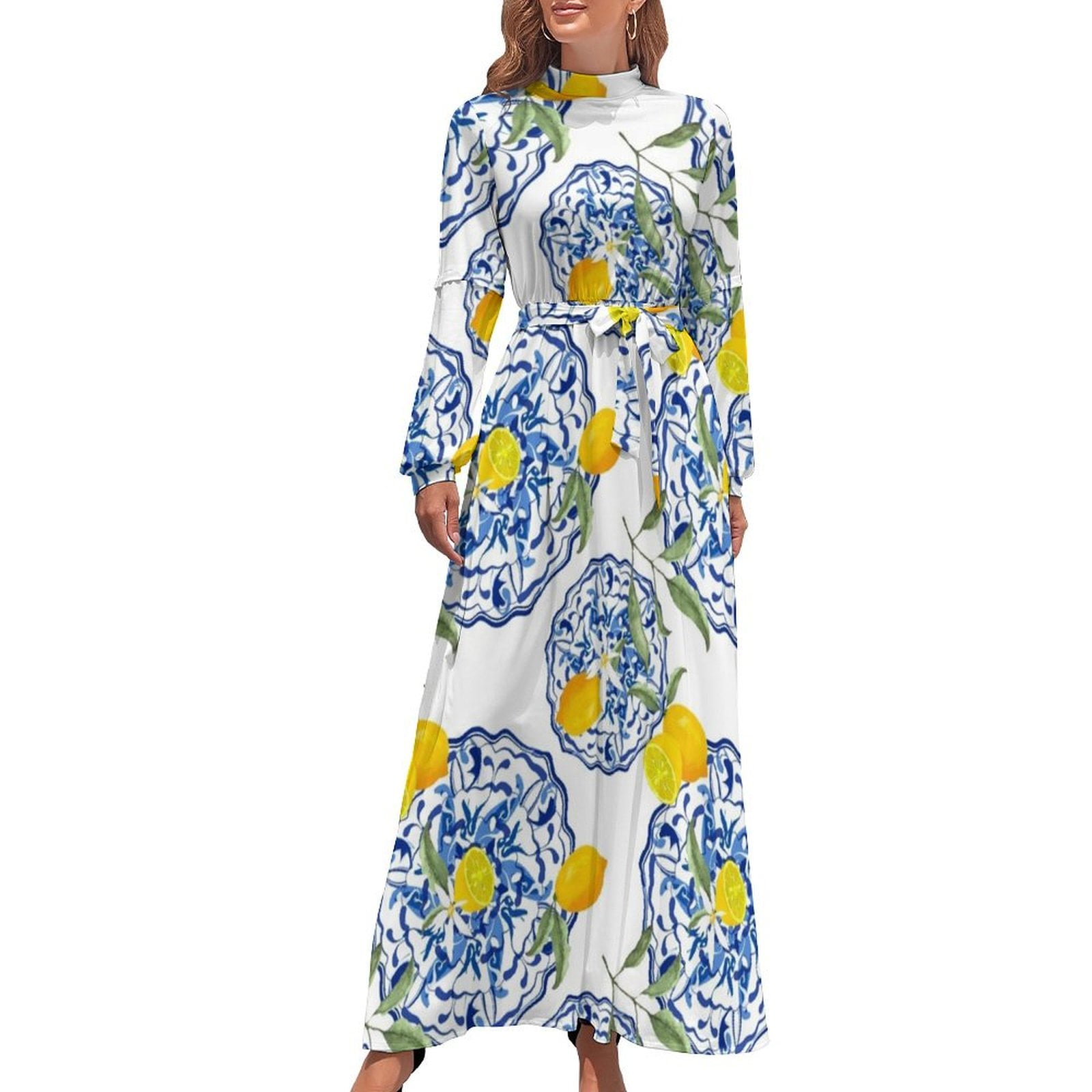 Simple Summer citrus mosaic background Mediterranean style lemon fruit ...