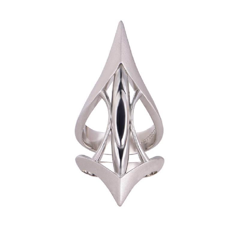 Simple Sweet Advanced Ring Scepter Hollow Barbed Fangs Ring Jewelry ...