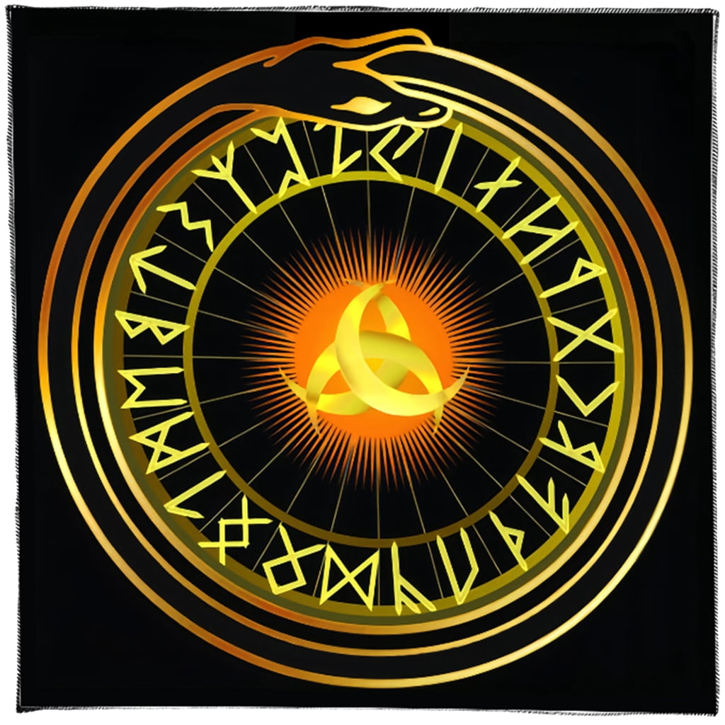 Simple Symbols Tarots Tablecloth Divinations Card Table Cloth Tapestry ...
