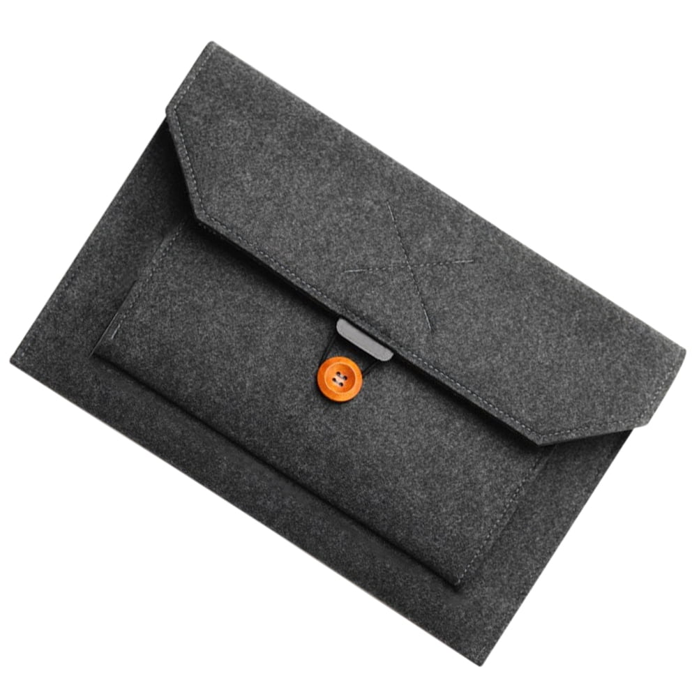 Brandonz 13 Inch Laptop Sleeve with 2 Pockets, Black Business Case ...