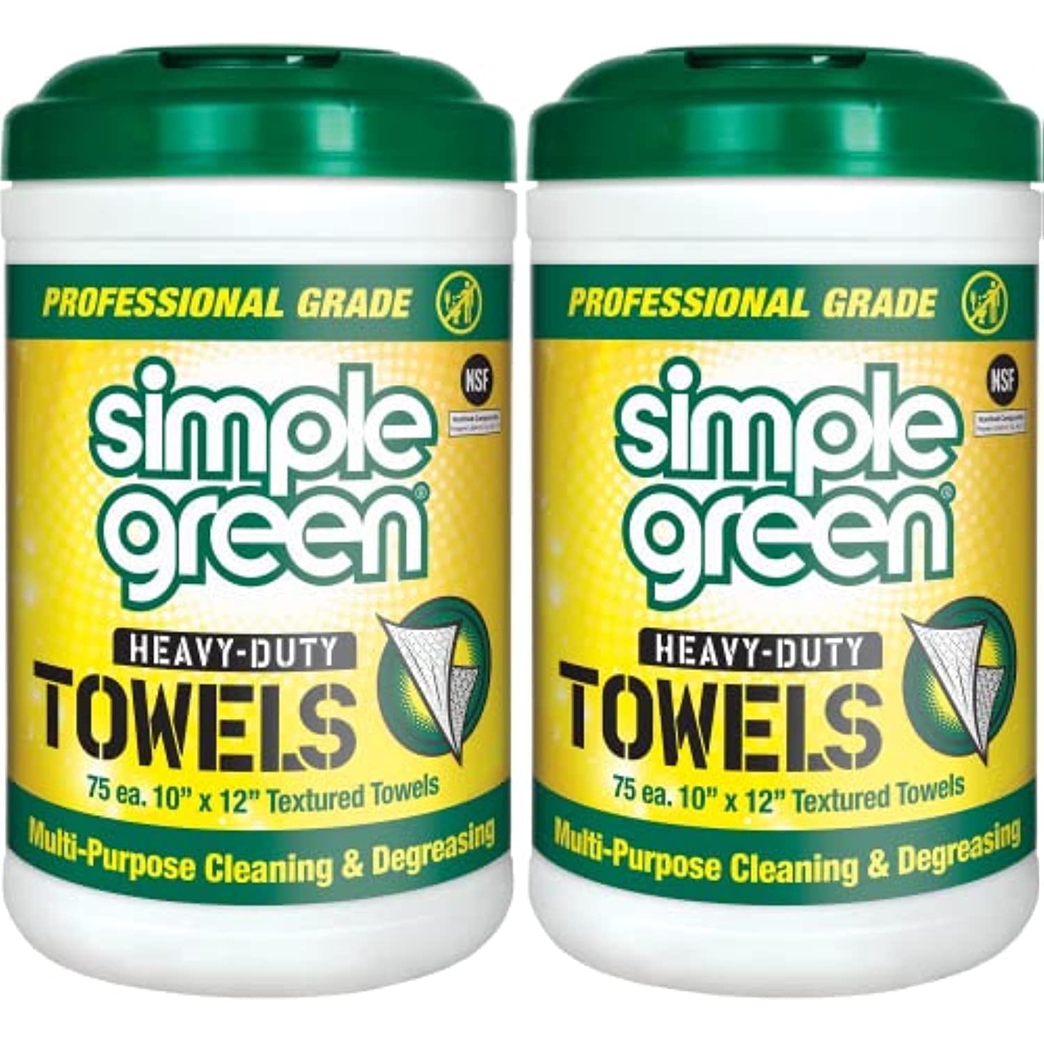 Simple Green Commercial Heavy-Duty Towels Cleaning Cloths & Wipes, 75 ...