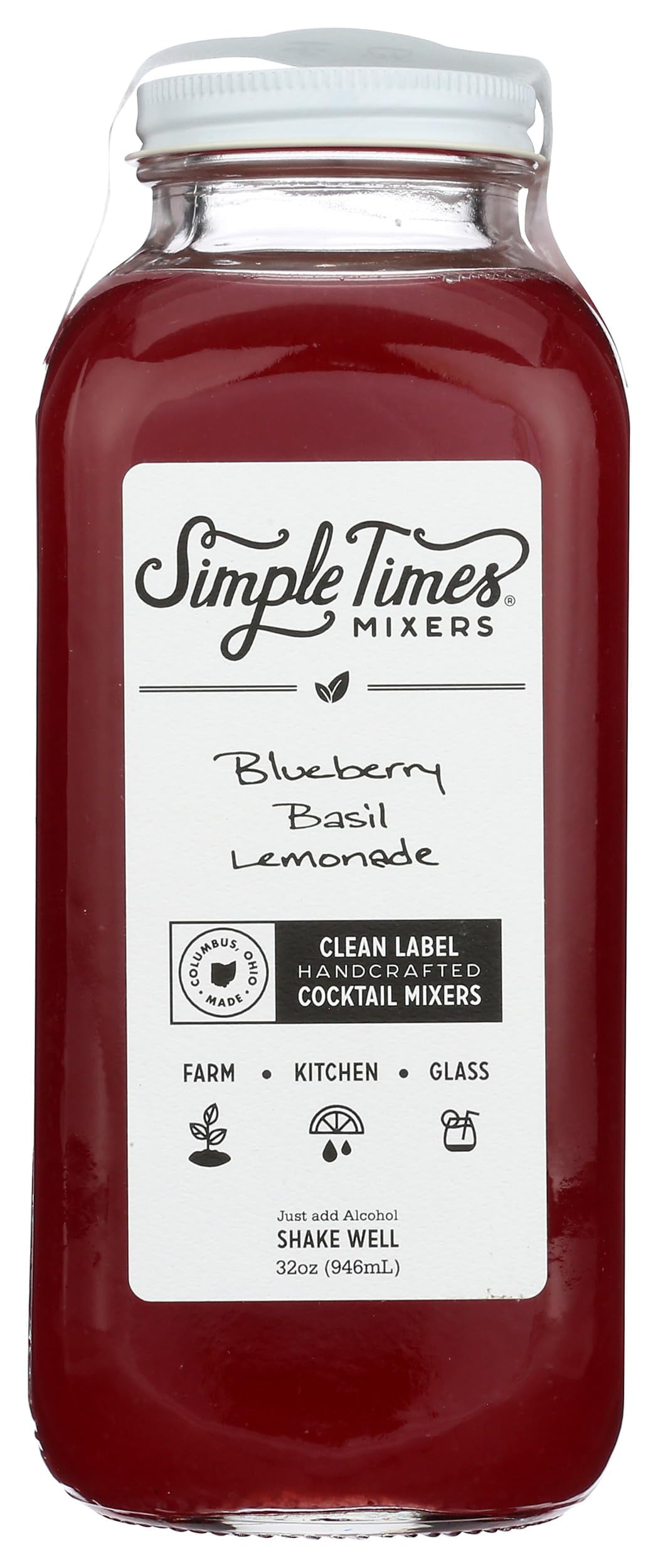 Simple Times Mixers Lemonade Blueberry Basil Mixer 32 oz (Pack of 6 ...