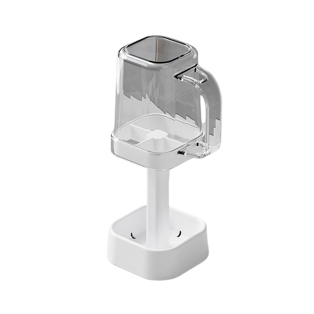 Simple Toothbrush Holder and Mouthwash Cup Set:Retractable Stylish ...