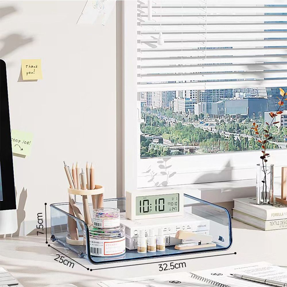 Simple Transparent Large Capacity Home Office Paper Holder Shelf A4 ...