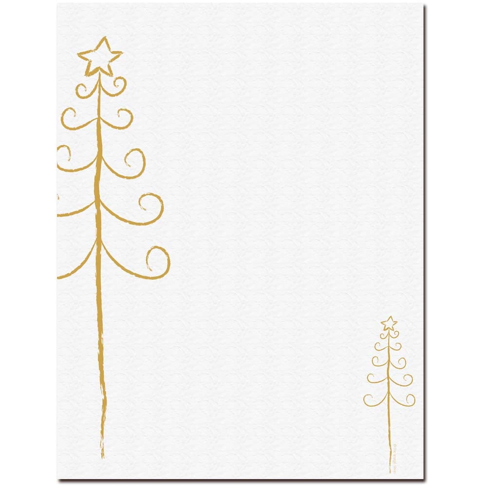 Simple Tree Letterhead Laser & Inkjet Printer Paper, 80 Sheets per Pack ...