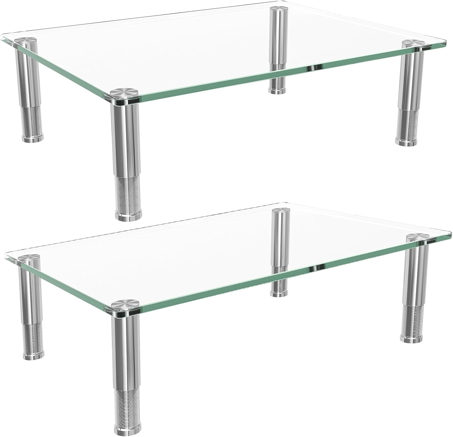 Simple Trending 2 Pack Computer Monitor Riser with Height Adjustable ...